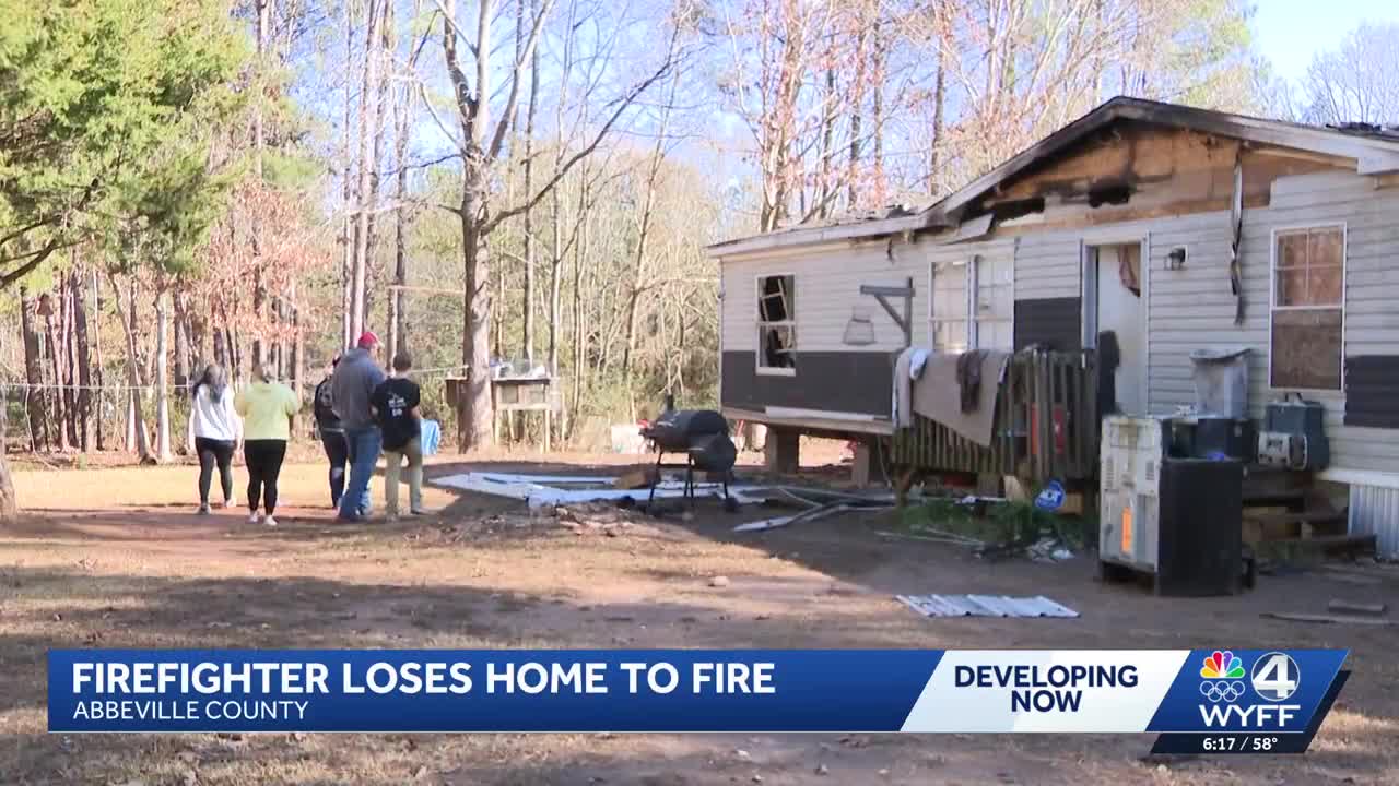 Upstate firefighter loses home to fire