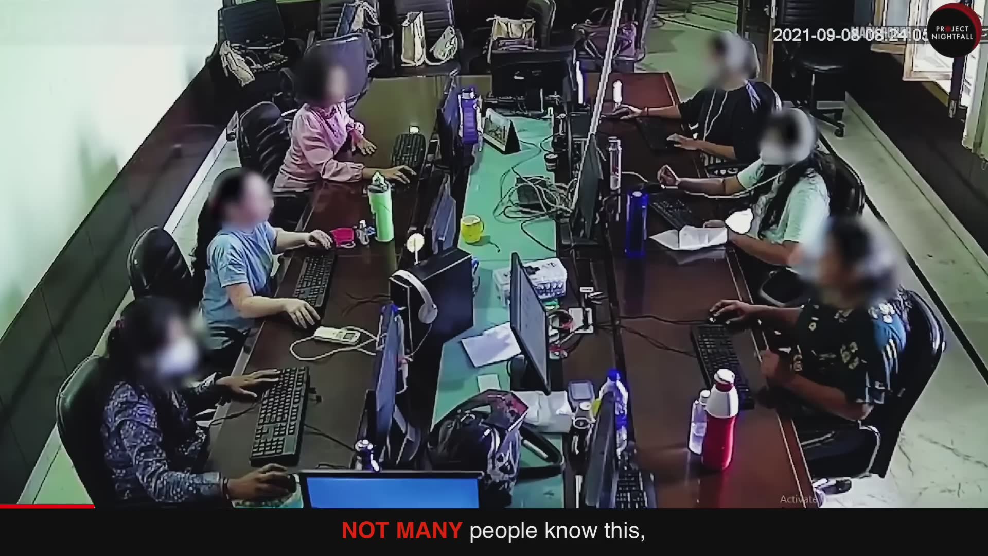 Scammer ring caught on camera