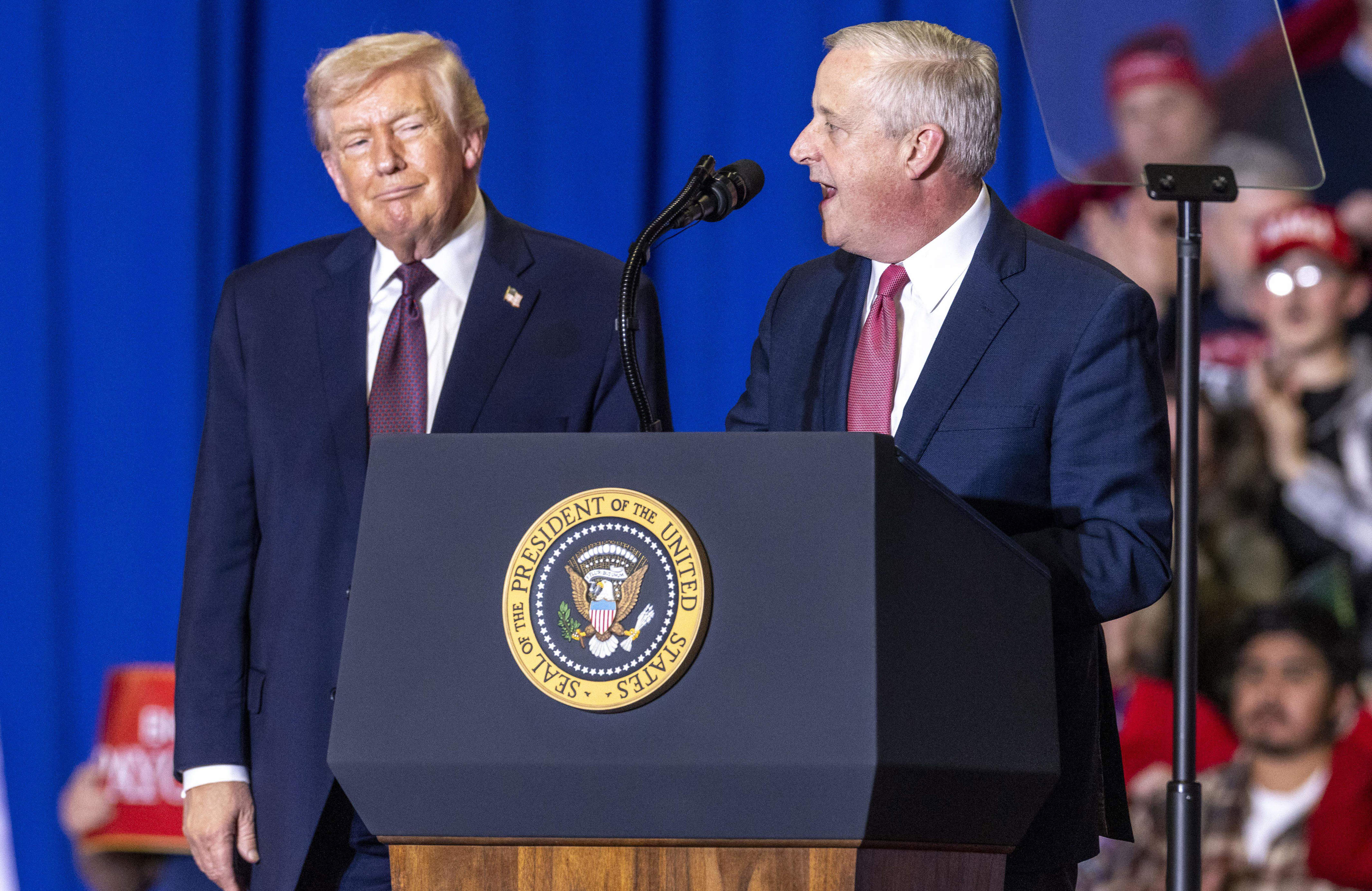 Trump supports Michael Whatley in visit to eastern North Carolina