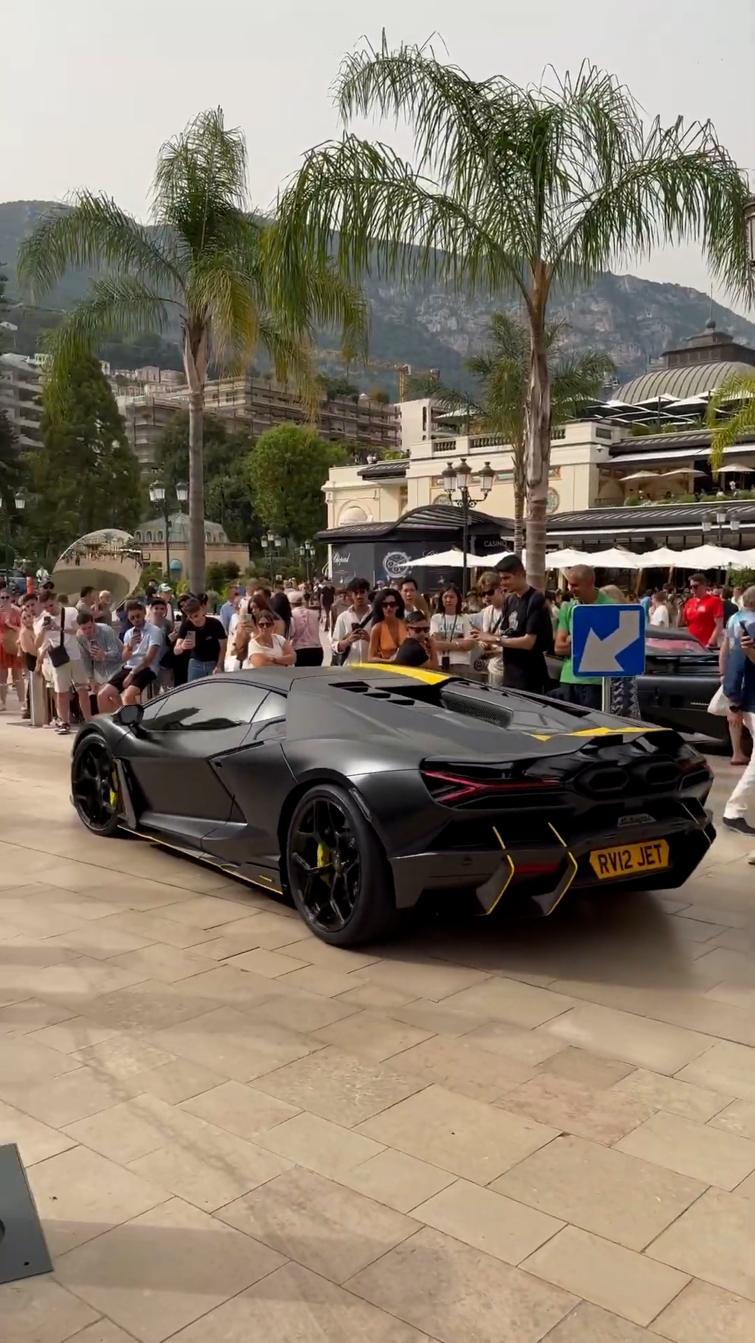 Lamborghini turns heads outside the casino