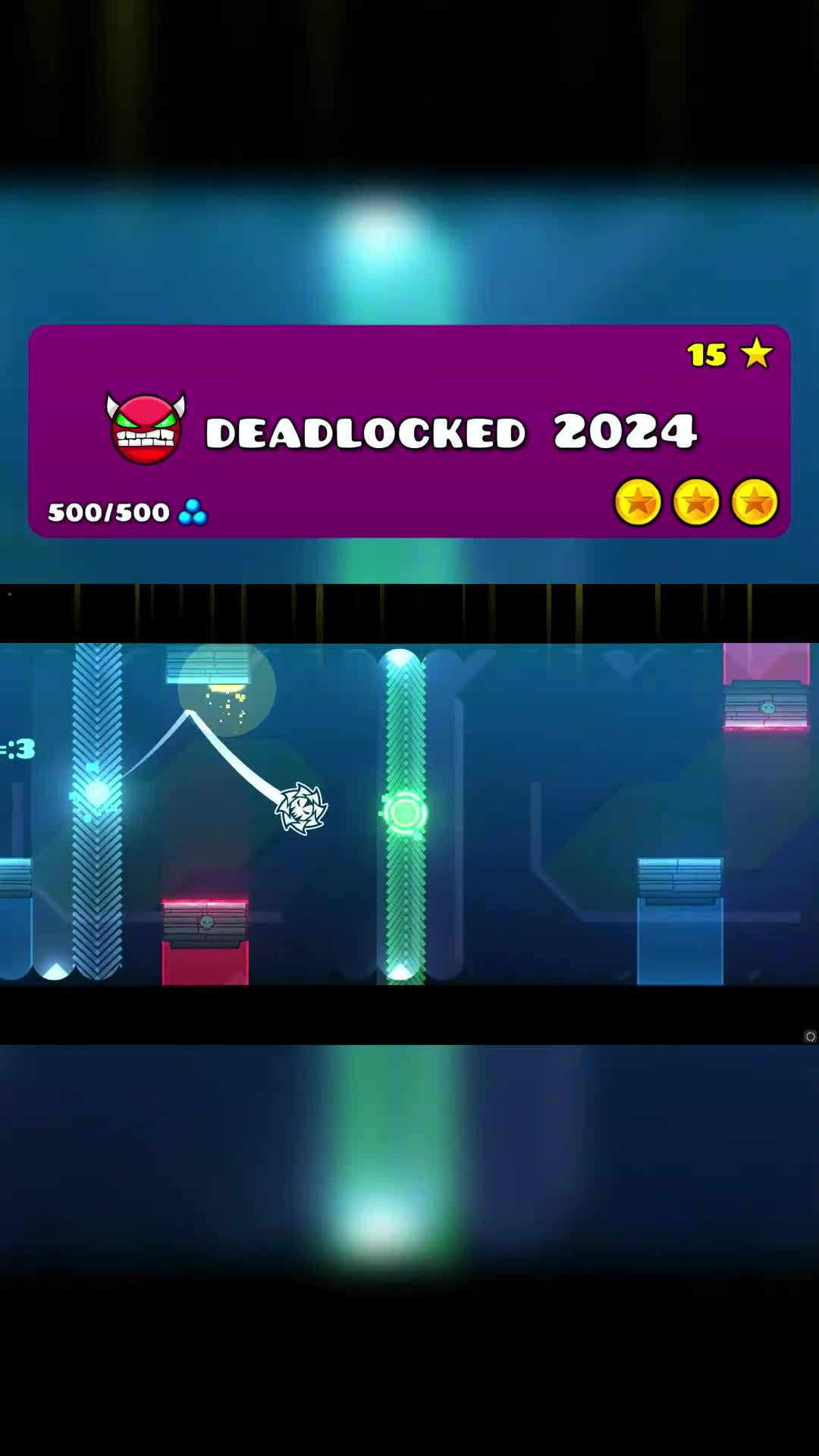 Deadlocked 2024 - Geometry Dash 2.2 #shorts #gd #deluxe12