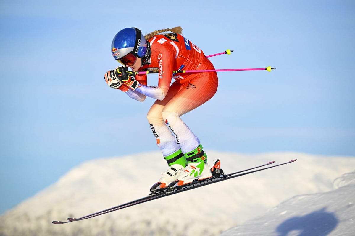 Fanny Smith, Alex Fiva et Tobias Baur sur le podium à Innichen