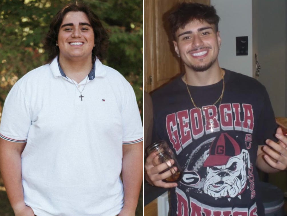I was over 300 pounds in high school. Then, college life pushed me to ...
