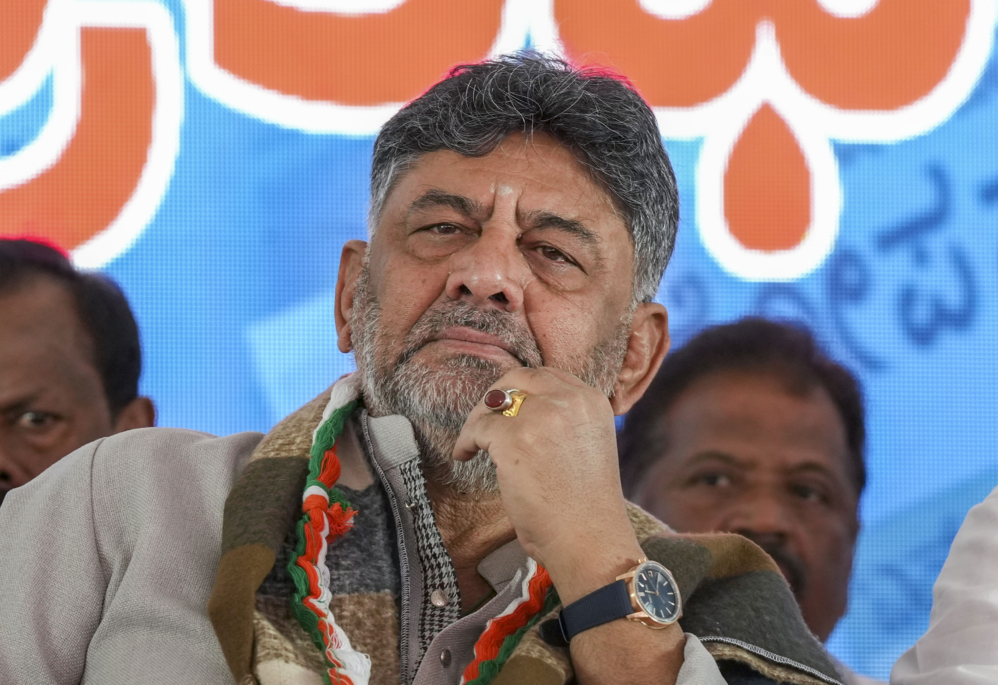 K'taka Cong protest against replacing MGNREGA, 'hate politics' in ...