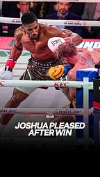 Anthony Joshua pleased after knockout of Jake Paul