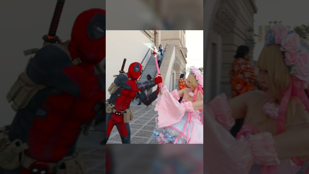 Deadpool vs magical girl #deadpool #anime #cosplay