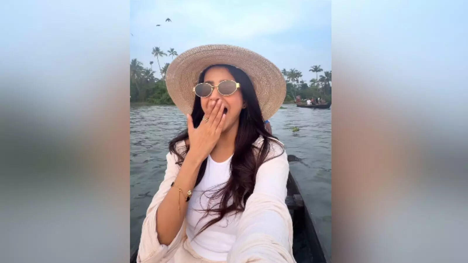 Debchandrima chases golden hour on a serene sunset boat ride