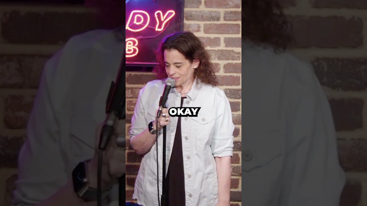 Hilarious stand-up comedian tells an audience member to leave
