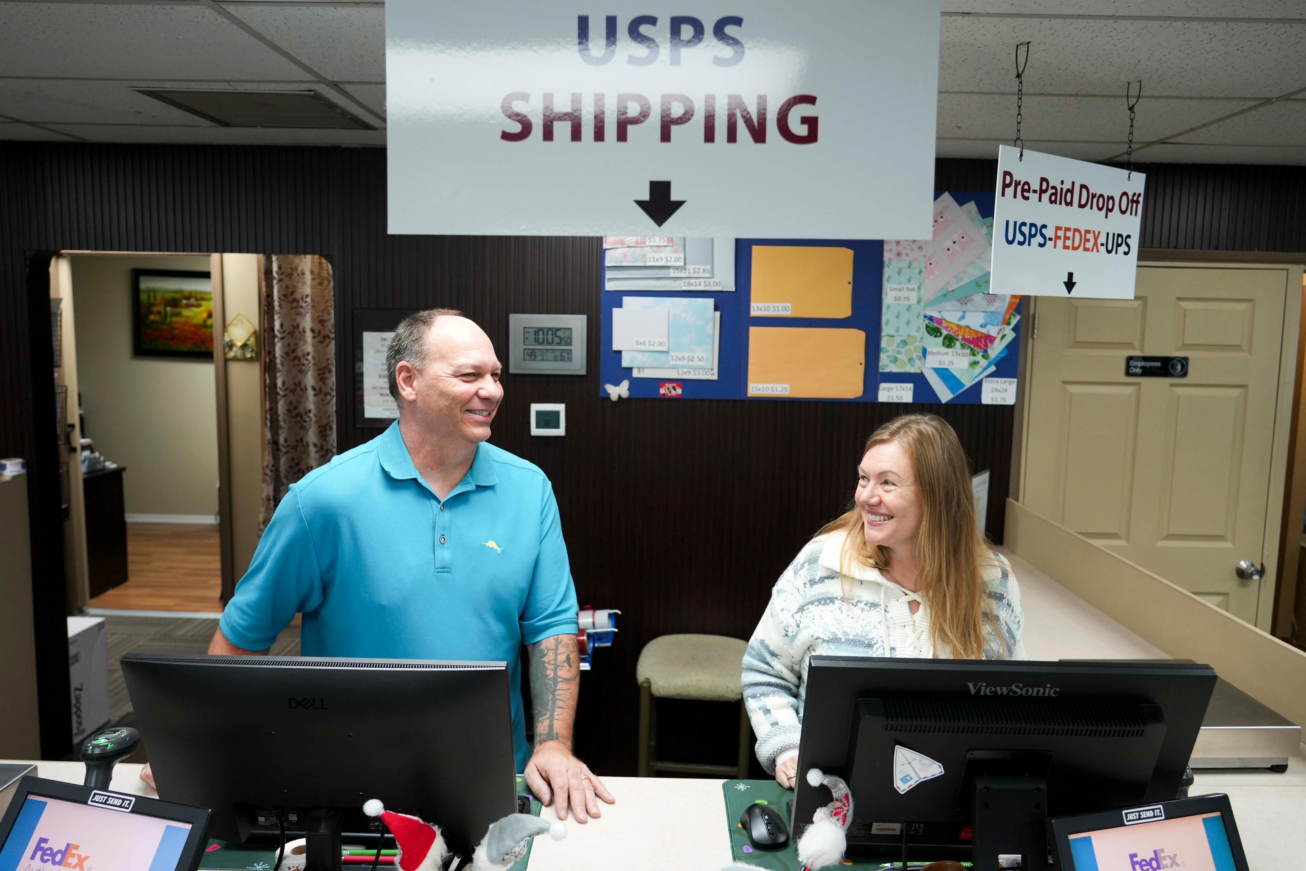 The postman works to survive slower-than-expected holiday season