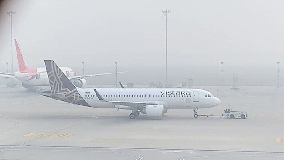 Over 100 Delhi flights cancelled today; IndiGo, AAI warn of fog-induced ...