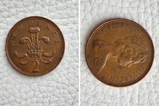 Rare 2p coin being sold by a Warrington resident for more than £1,700