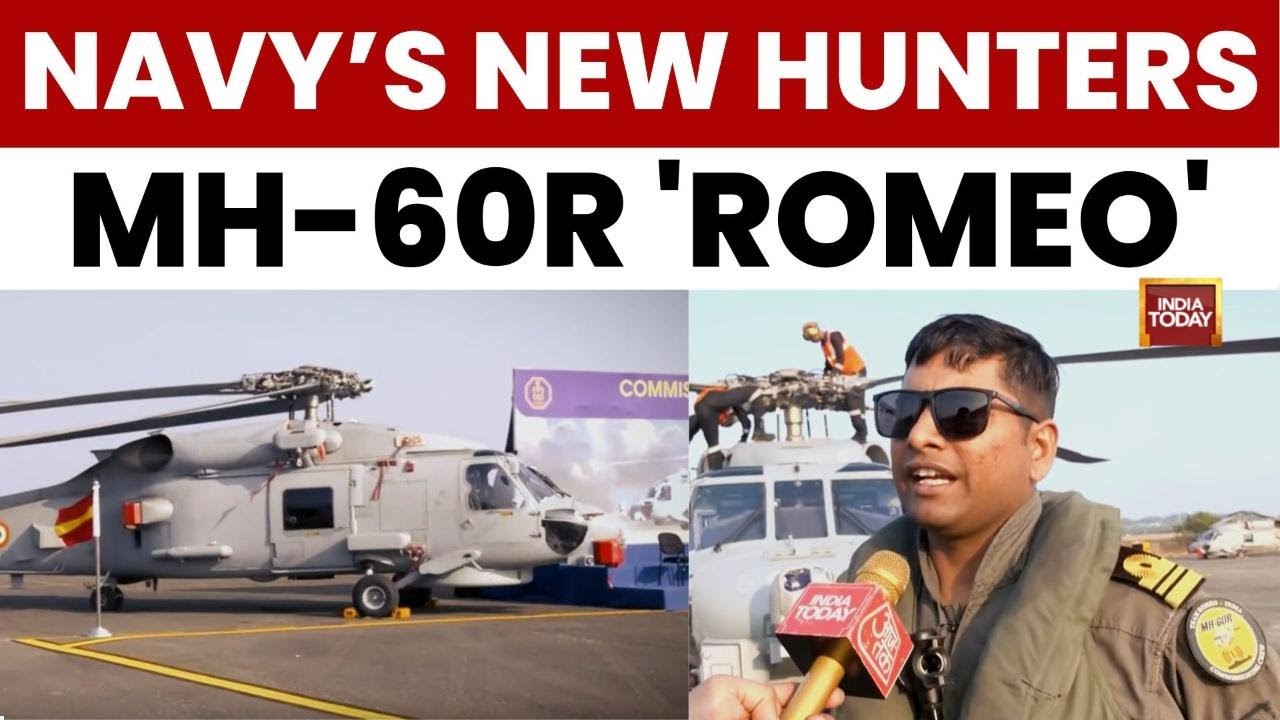 Indian Navy commissions MH-60R 'Romeo' squadron INAS 335 at INS Hansa, Goa