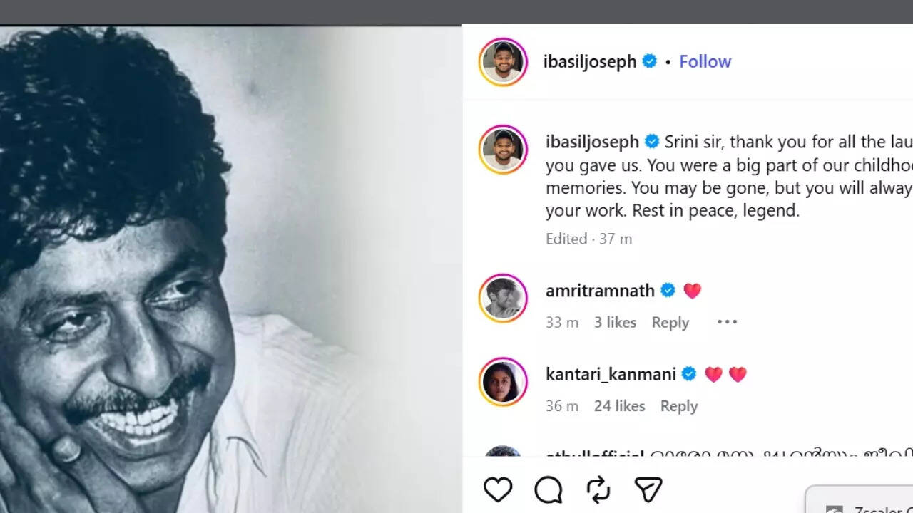 Sreenivasan no more: Prithviraj Sukumaran to Basil Joseph mourn the ...