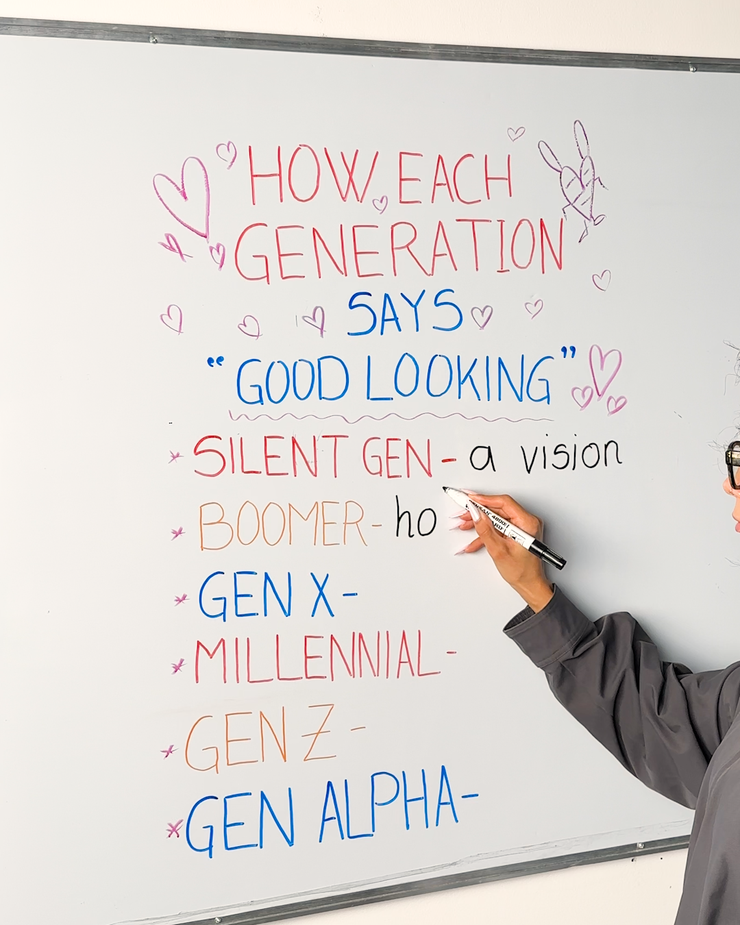 Good-looking in every generation's words 👵👧