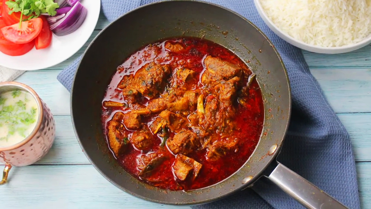 Bhuna mutton masala lamb curry recipe