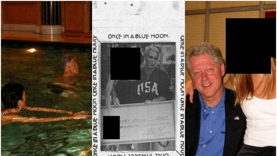Bill Clinton in hot tub, cheque with Trump's sign: What was found inside Epstein files