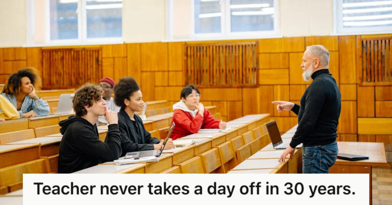 A teacher never took time off work, and finally learned that most of ...