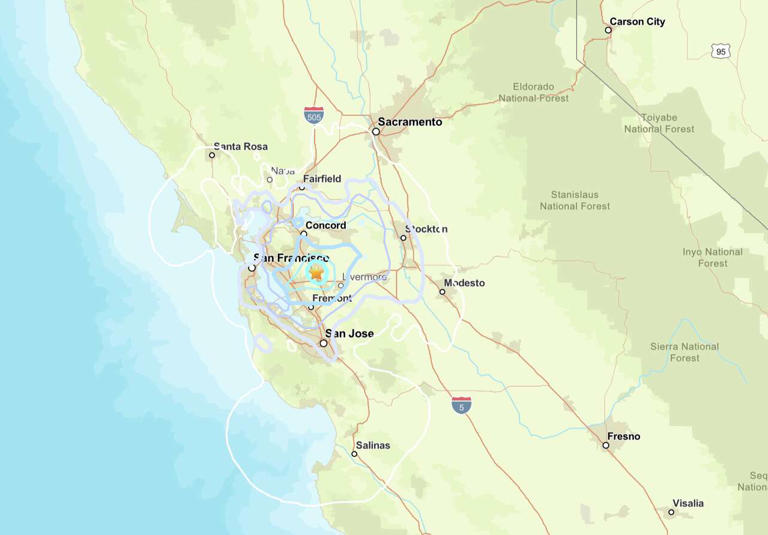 Another earthquake swarm, with largest shake at 4.0, hits Bay Area
