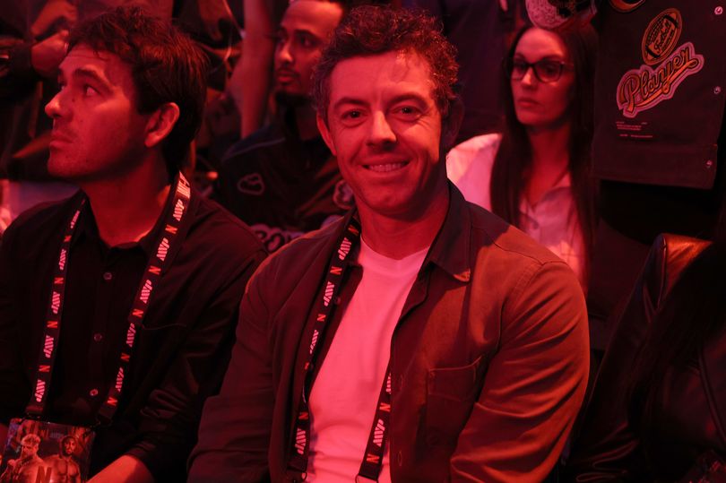 Rory McIlroy attends Jake Paul v Anthony Joshua after BBC SPOTY win