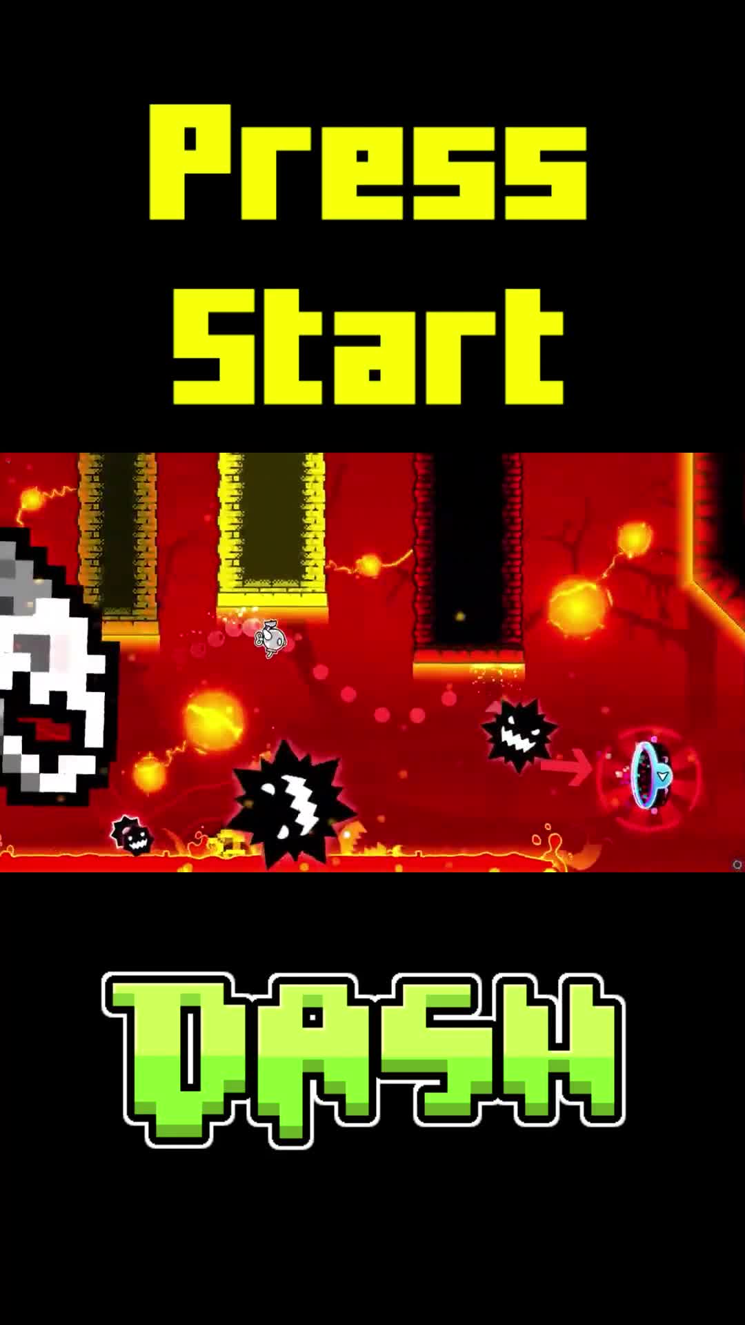 Press start x dash in Geometry Dash 2.2 #shorts #deluxe12