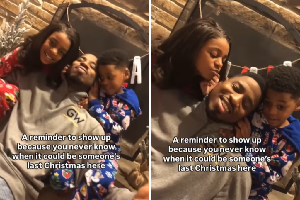 Mom captures husband with kids at Christmas—not knowing it will be his last