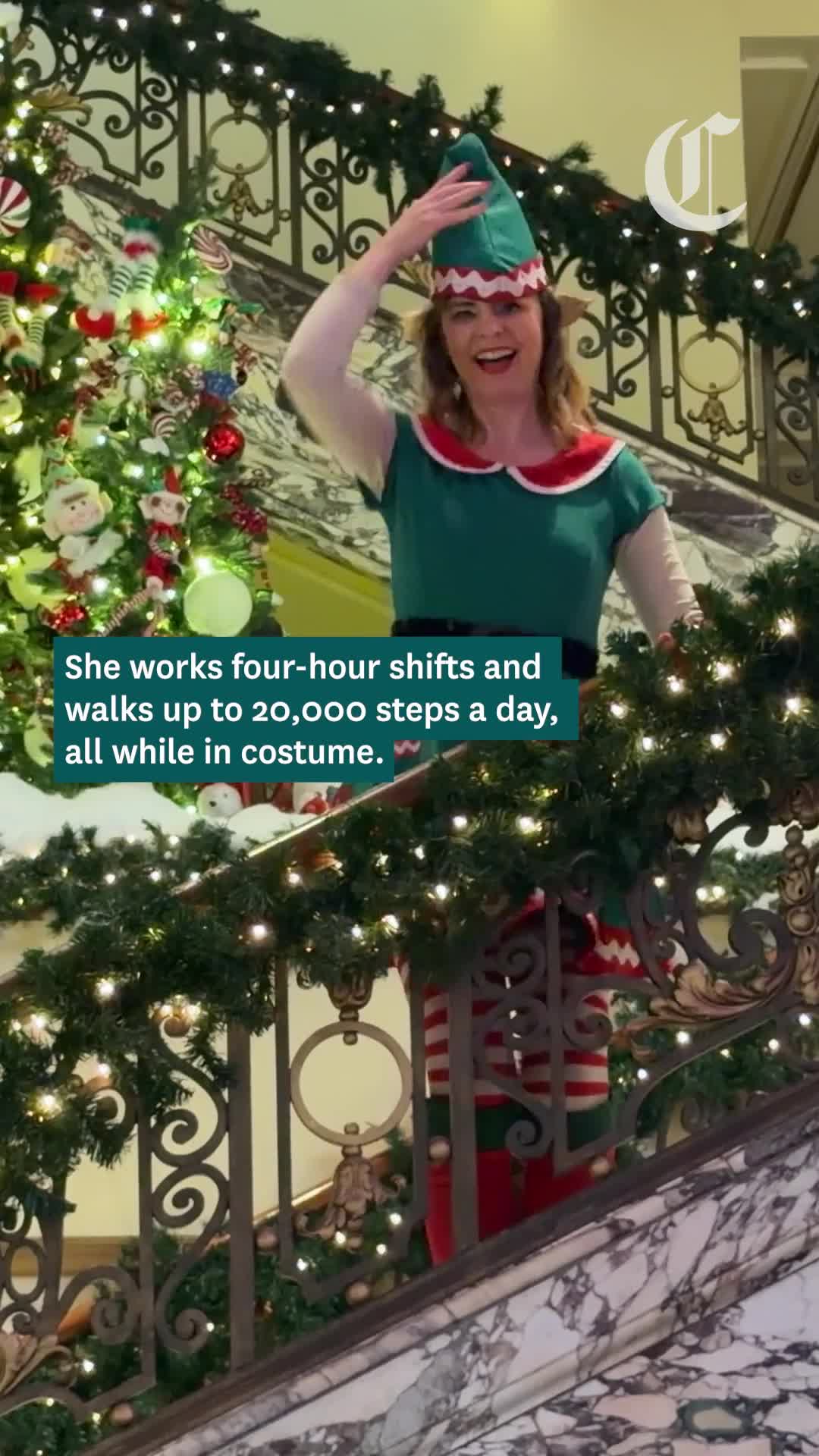Fairytale elf at the Fairmont spreads holiday magic