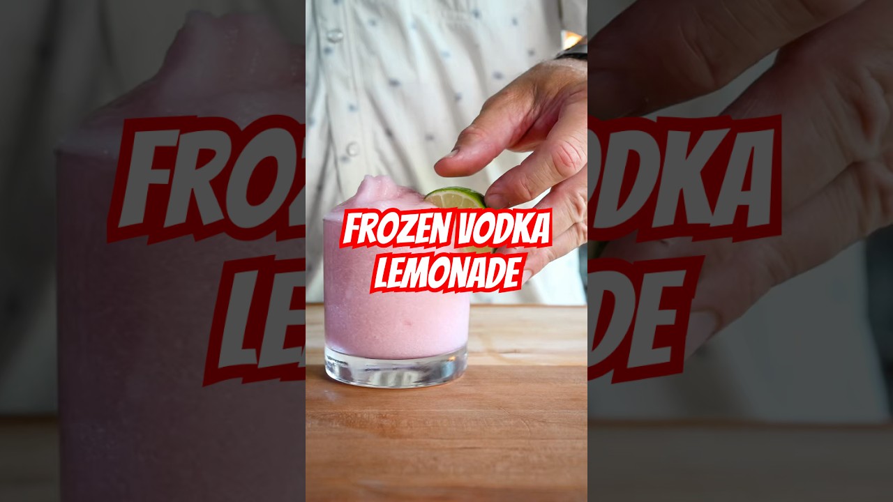 Prepare a frozen prickly pear lemonade cocktail