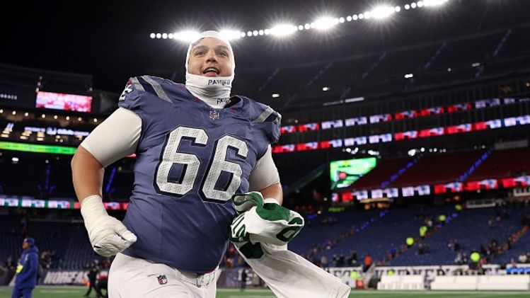 Watch: Patriots rookie Will Campbell goes viral after shirtless beer ...