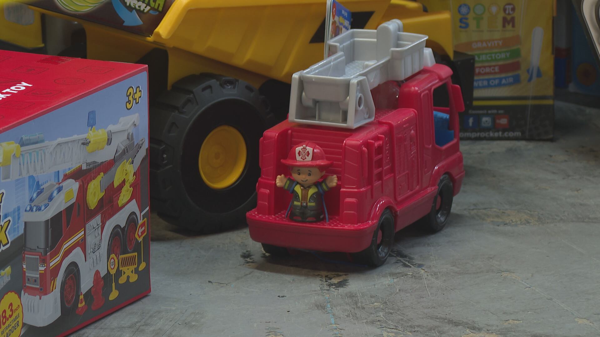Lexington firefighters spread holiday cheer with 96th annual toy giveaway