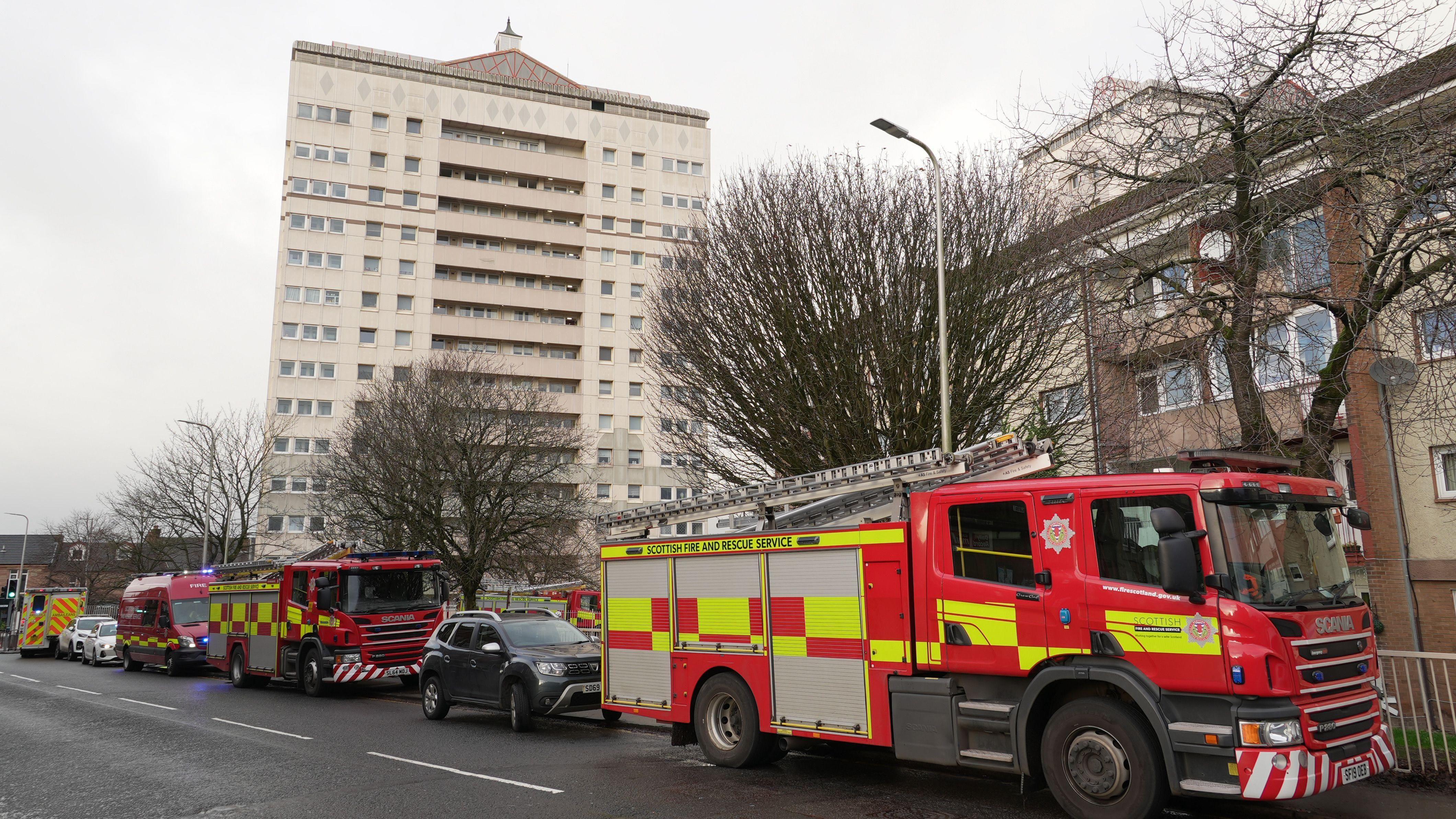 Teenager charged after three injured in tower block fire