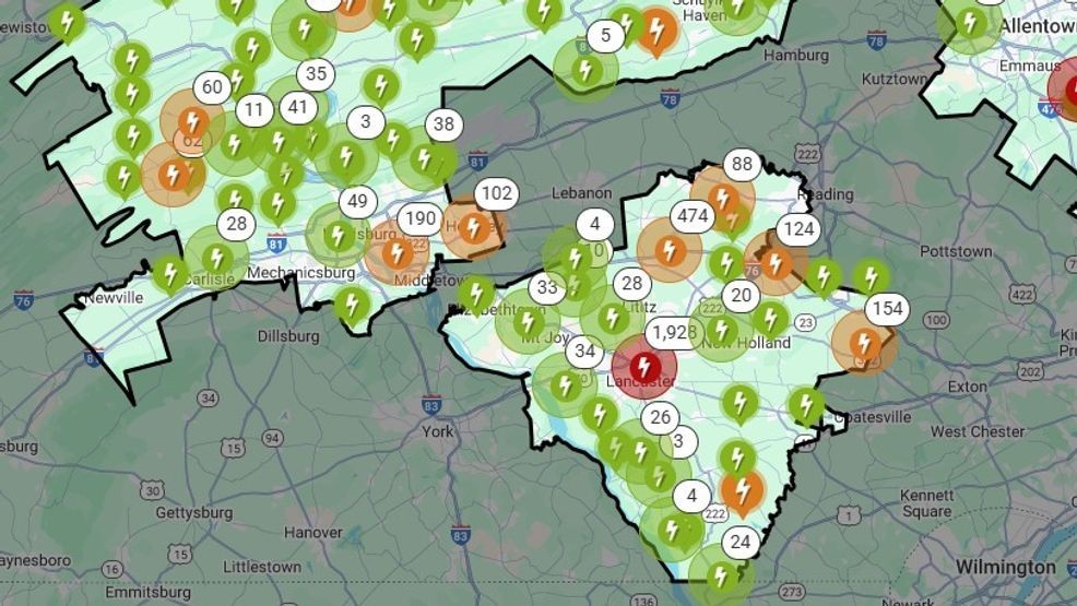 Thousands left without power in Cental PA: PPL