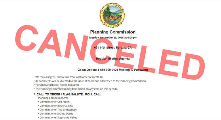 Civic calendar | Most meetings canceled this week, except Blue Lake