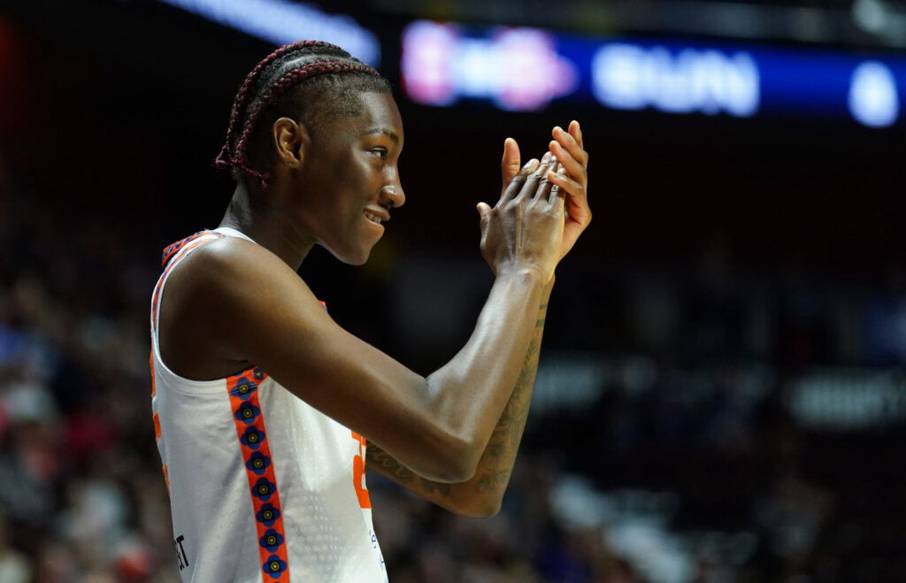 NCAA champion makes feelings clear on playing alongside Kelsey Mitchell