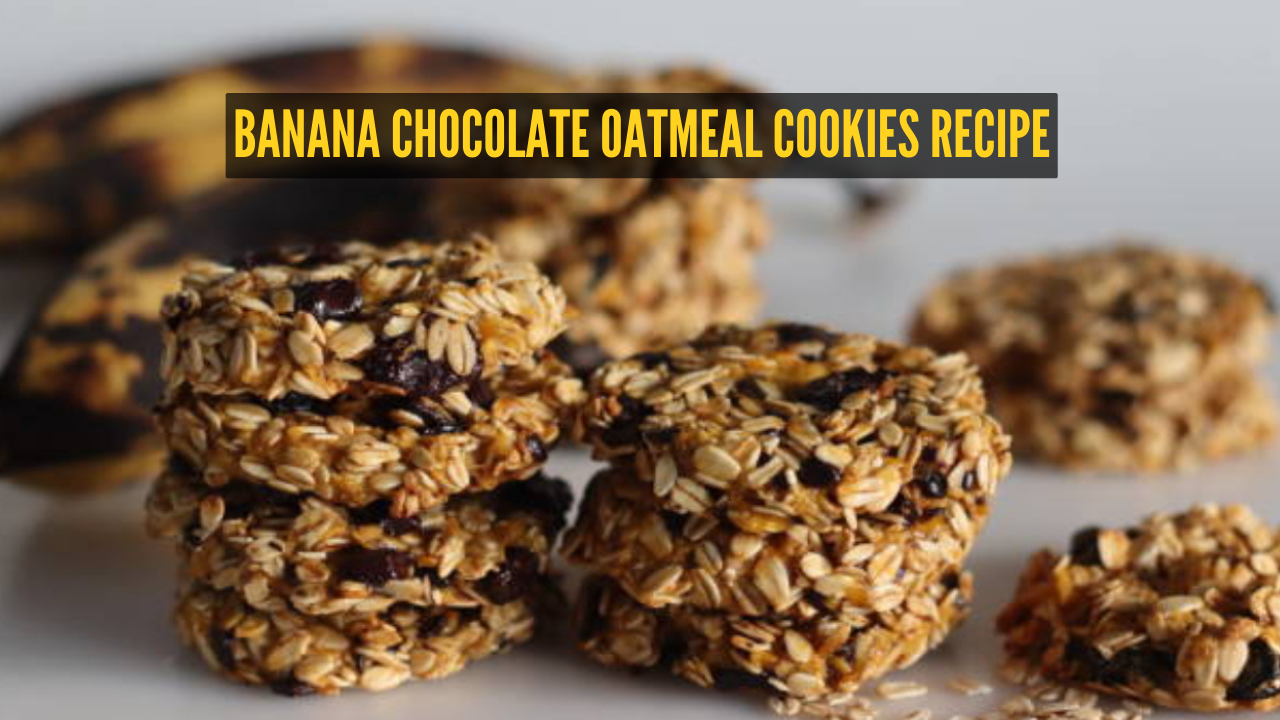 Tea time snack: How to make zero-sugar banana chocolate oatmeal cookies