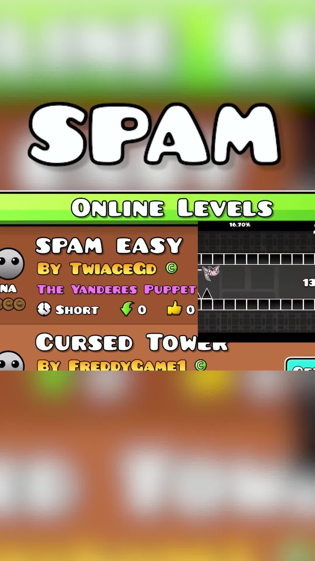 GD spam challenge #spam #GD #geometrydash