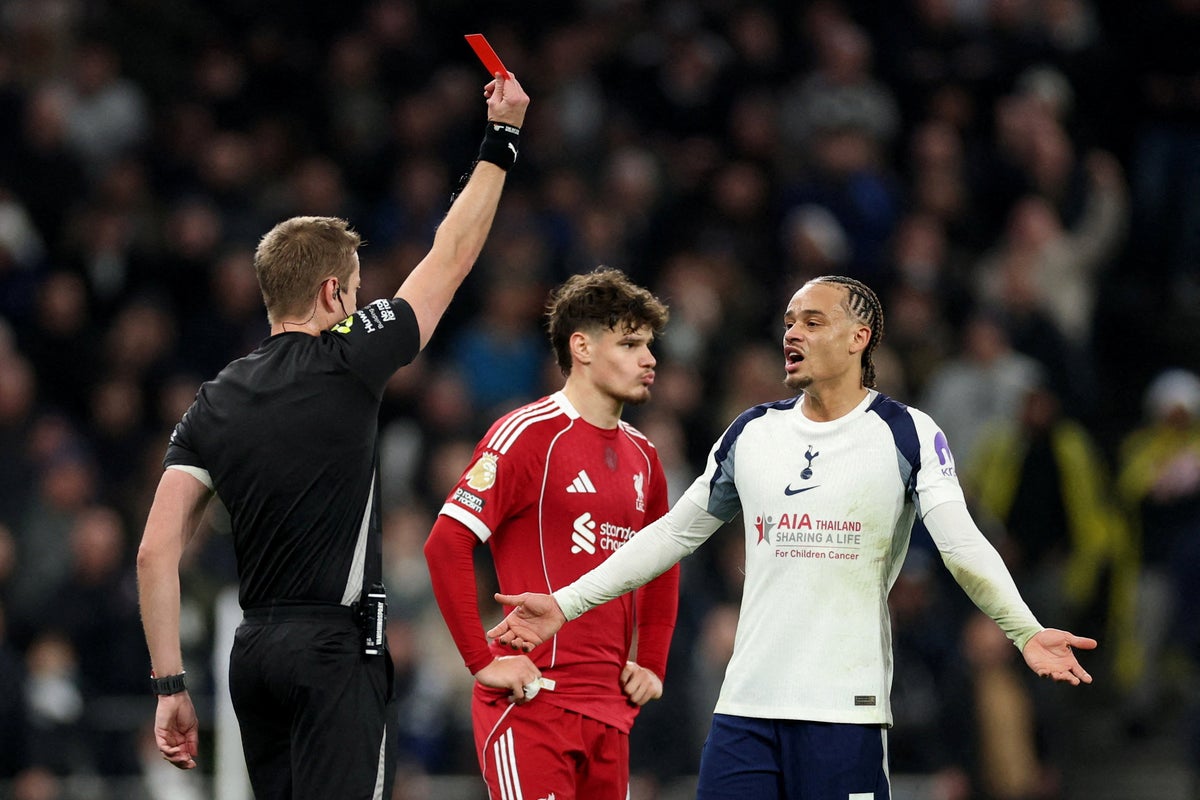 Neville chastises Simons for 'ridiculous' red card against Liverpool
