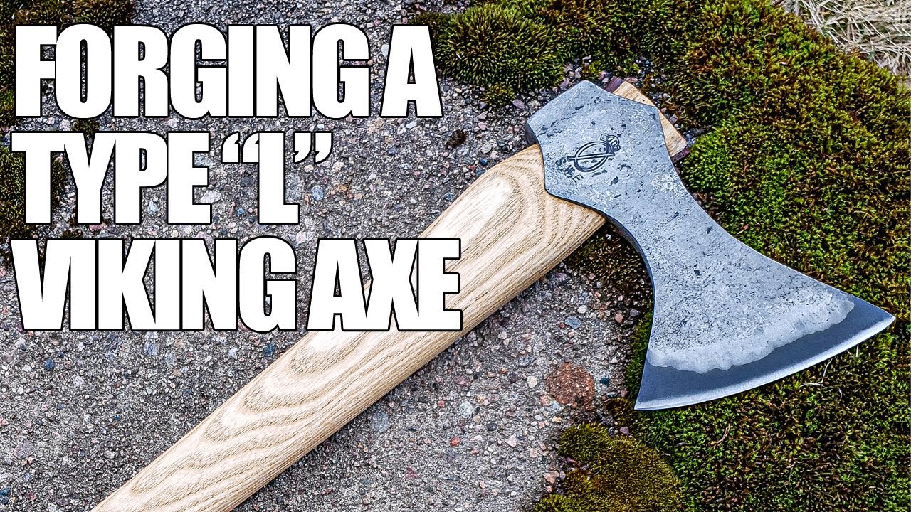 Forging a type "L" viking axe - giveaway axe