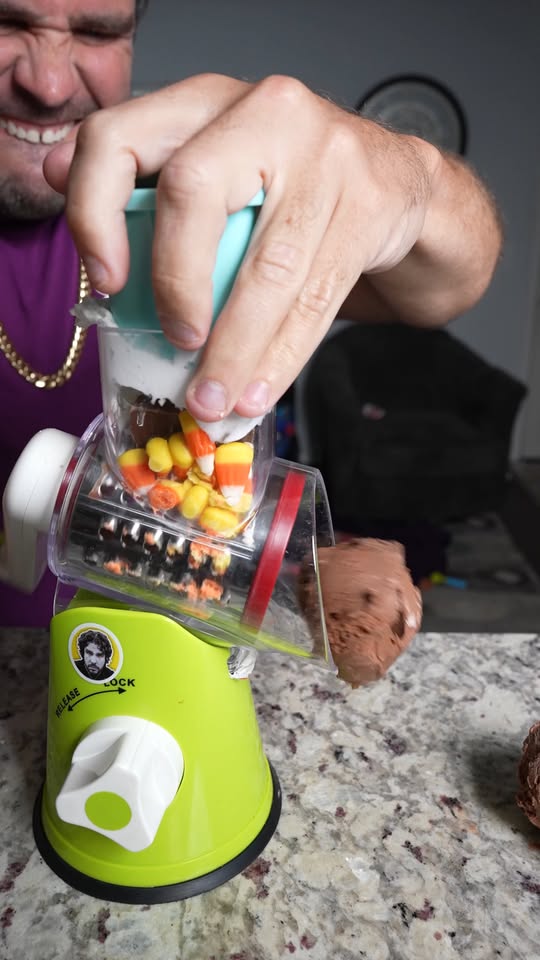 Homemade chocolate ice cream