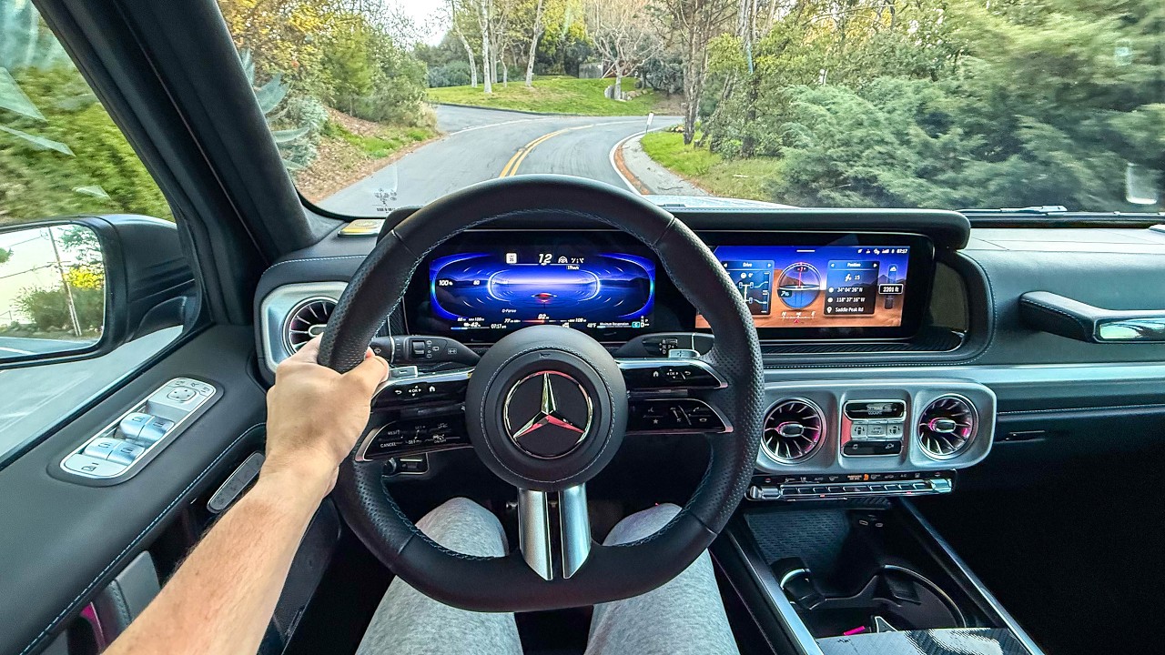 Mercedes electric G Wagon POV drive