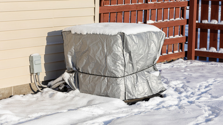 Why you should reconsider covering your AC unit during winter