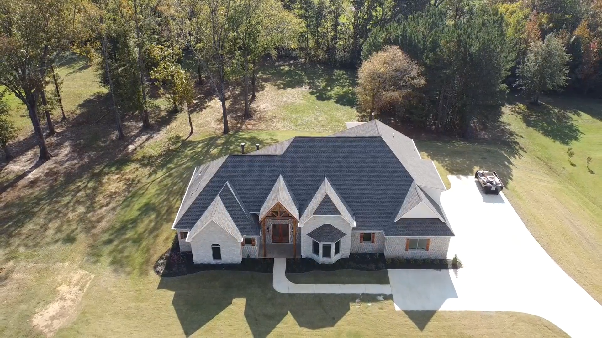 Inside a 2-story mansion that's just been completed! This house is ...