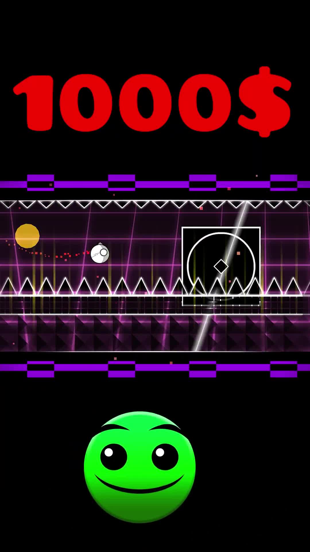 $1,000 easy swing challenge | Geometry Dash 2.2 #shorts