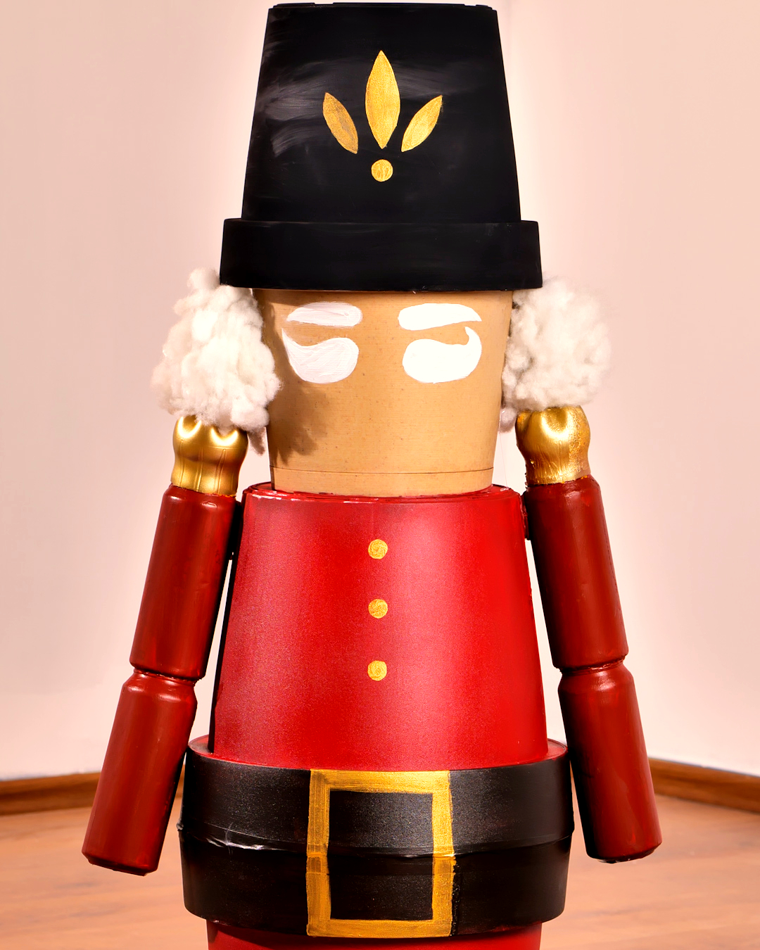 Crafting a giant Christmas nutcracker 🎄