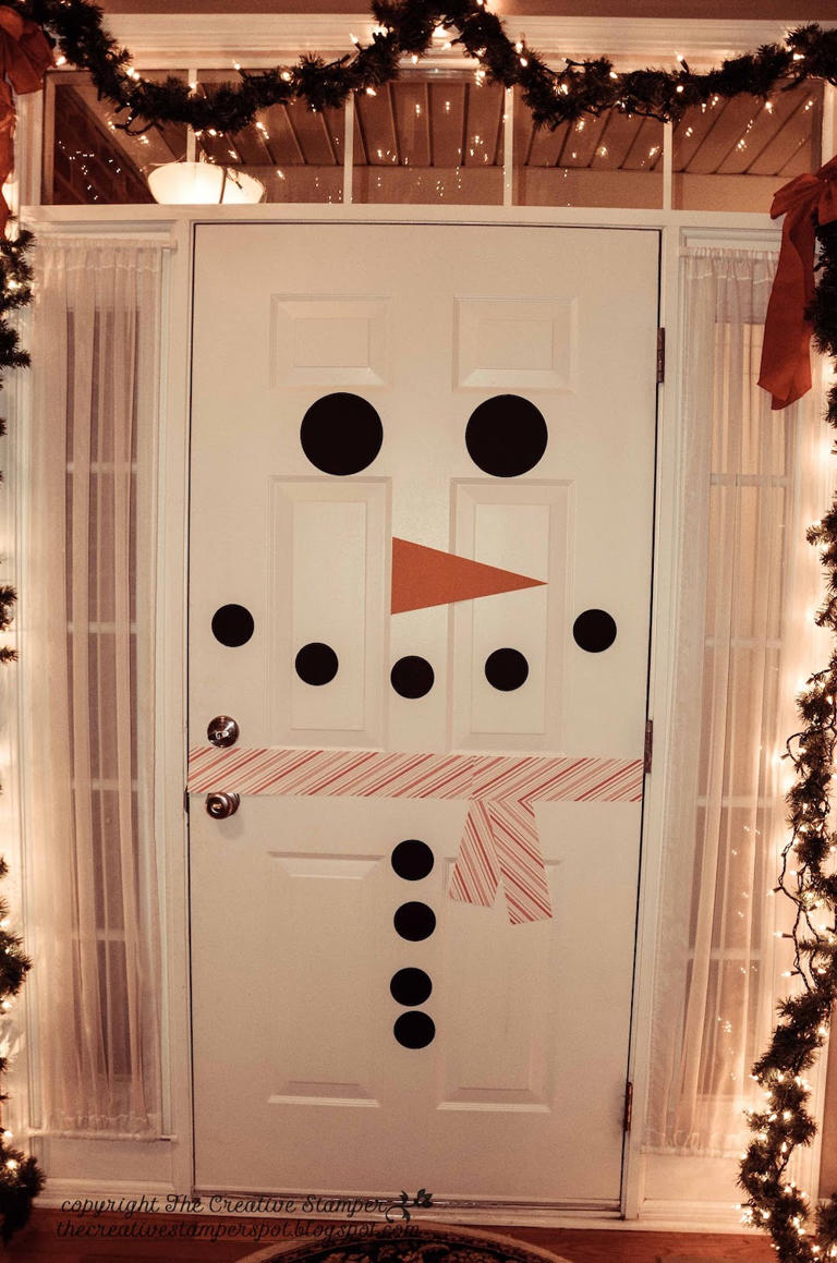 Easy Christmas door decor for a festive home
