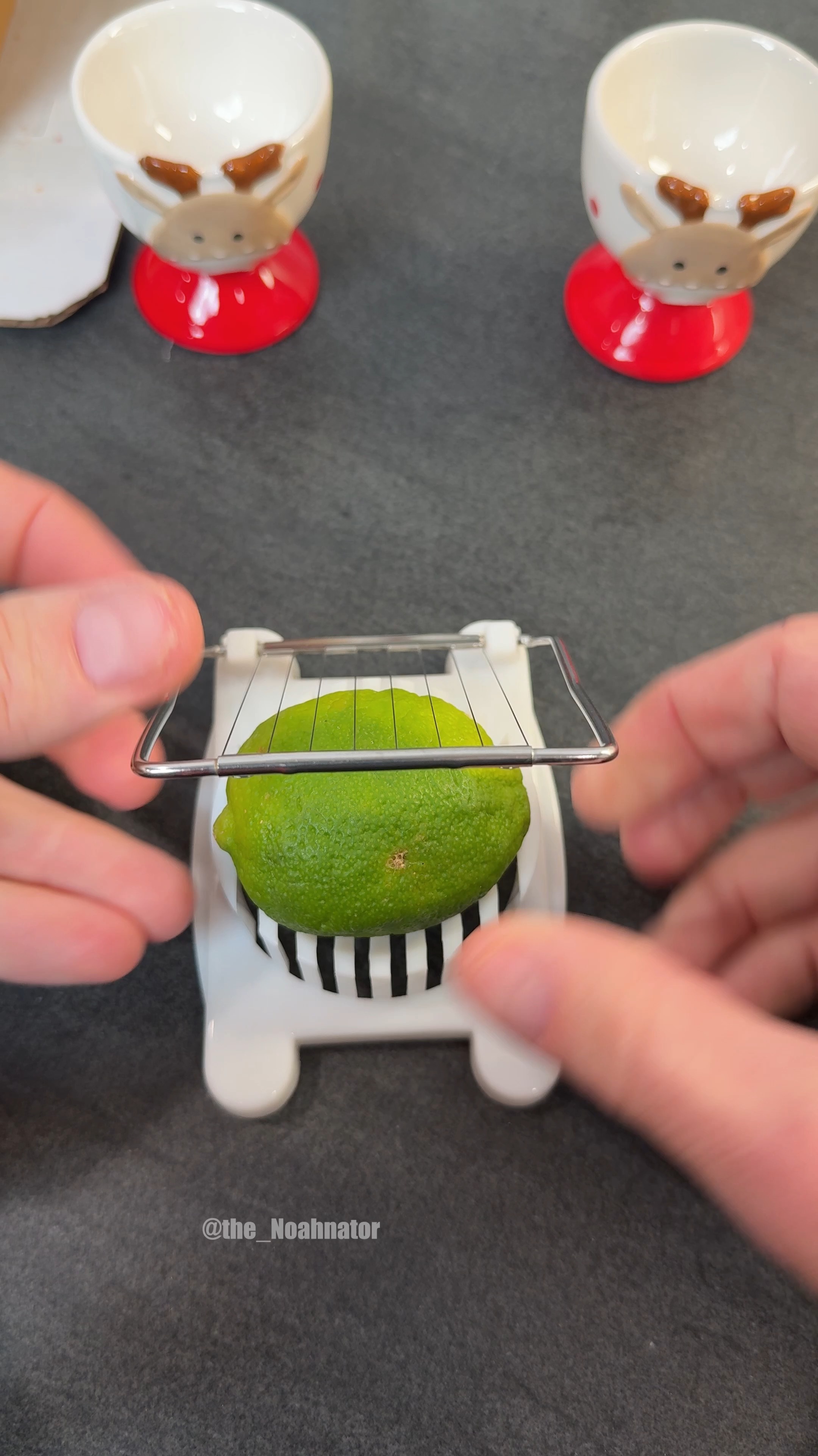 Lime vs. egg slicer challenge