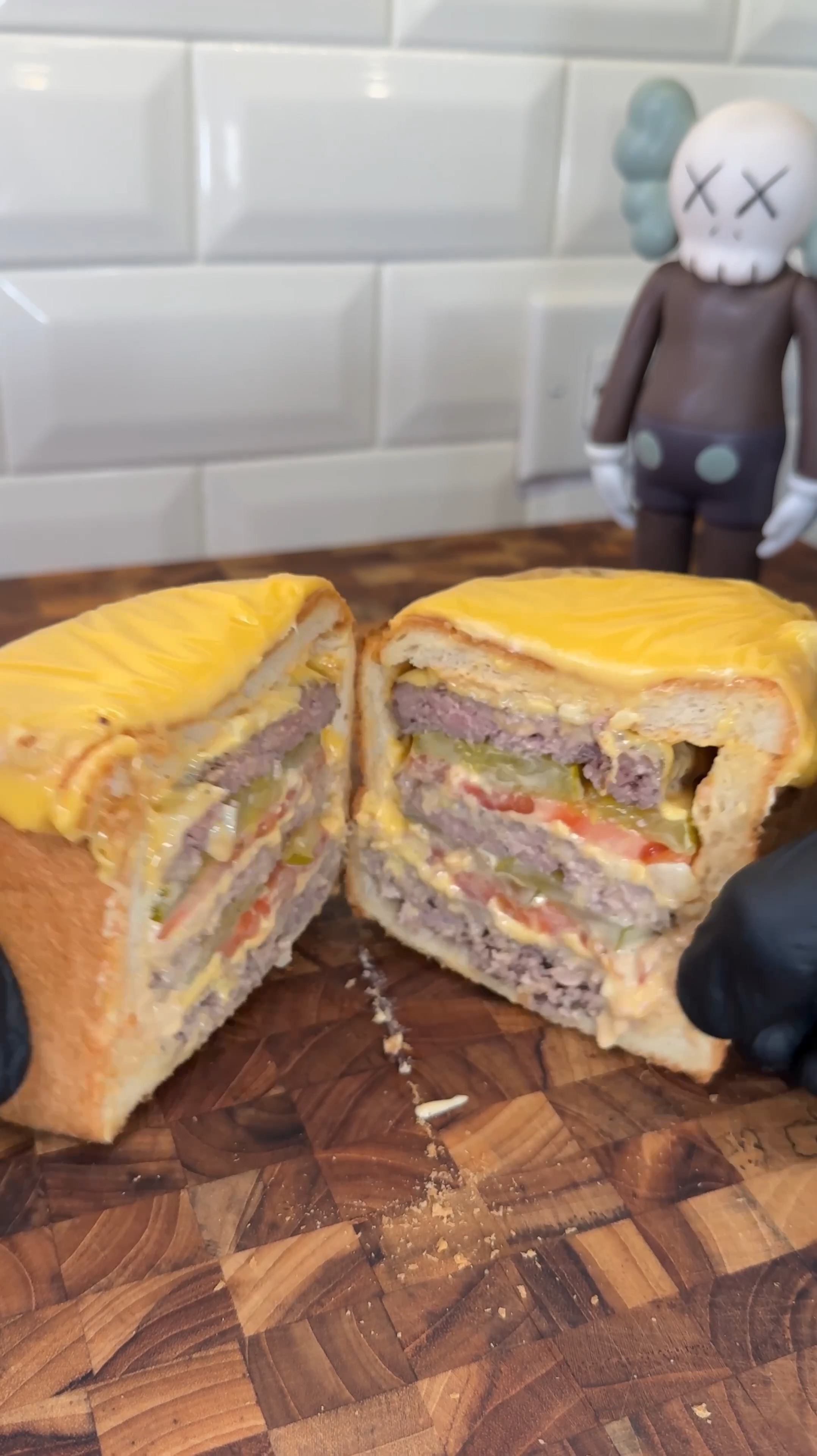 Minecraft-inspired burger recipe