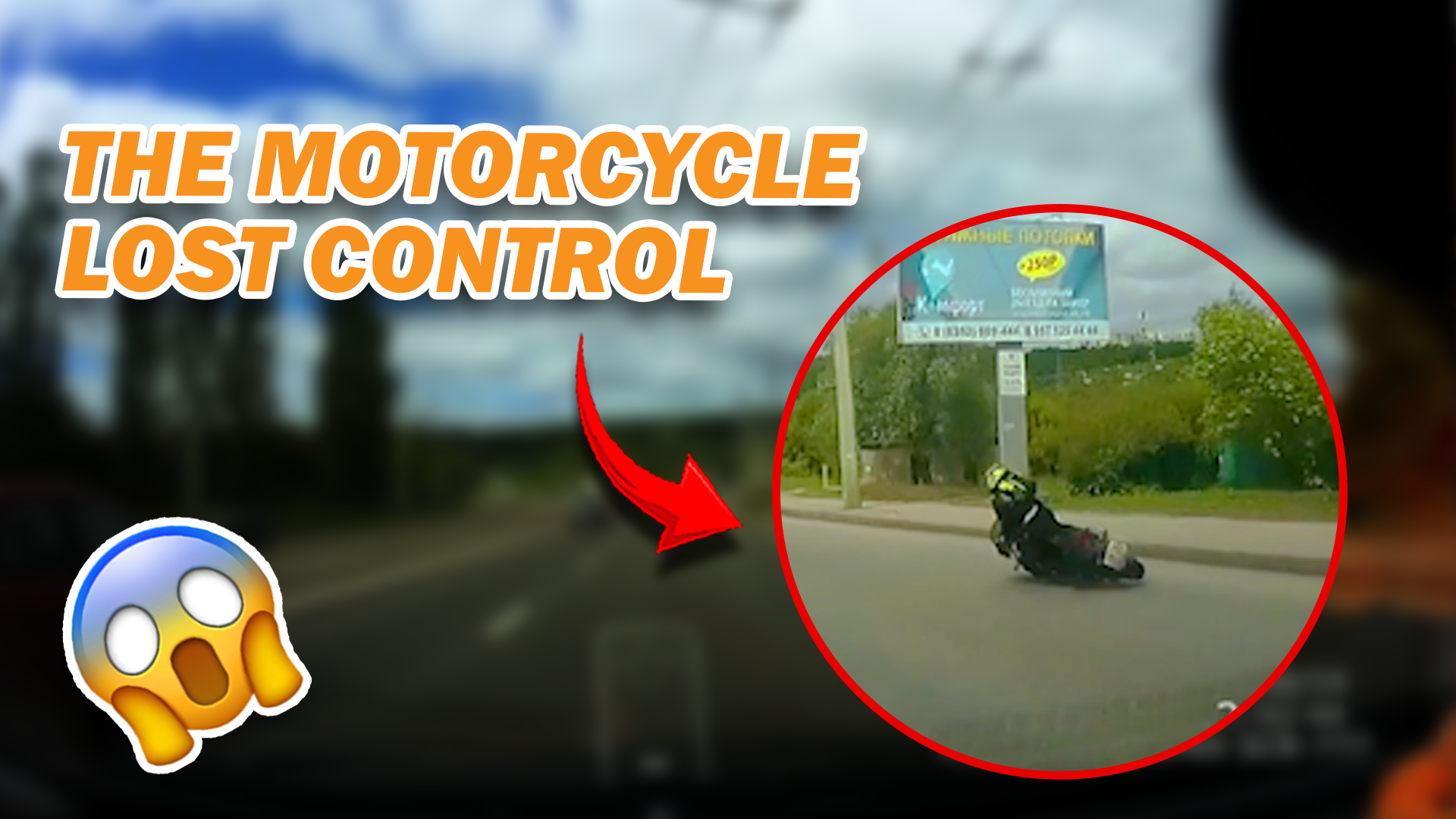 What caused this motorbike crash?