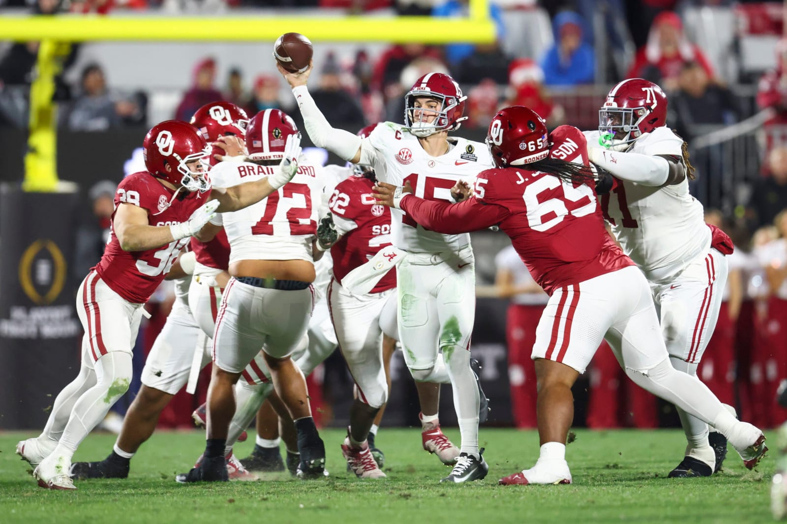 Snap counts, performance grades in OU’s loss to Alabama
