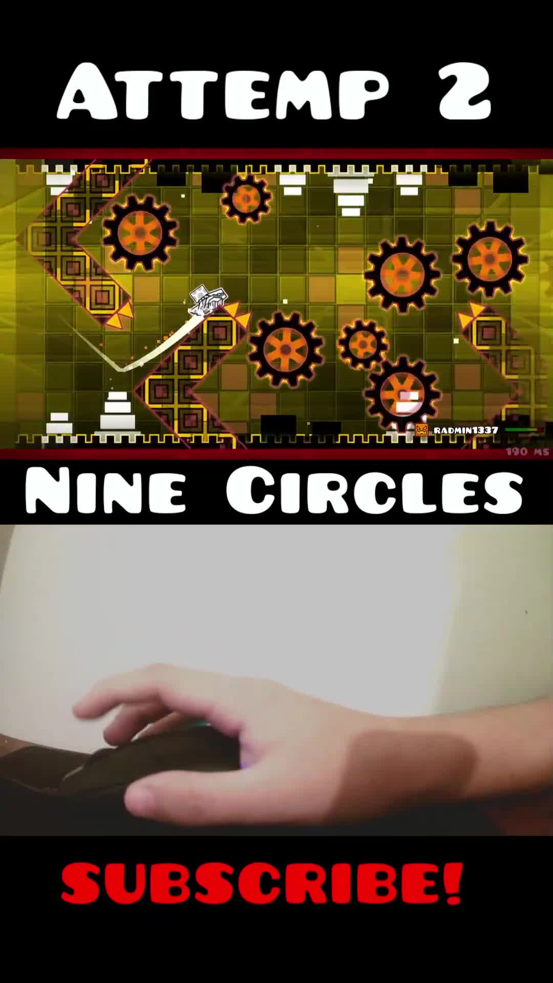 Can I finally beat Nine Circles on attempt 2 ever? #geometrydash # ...