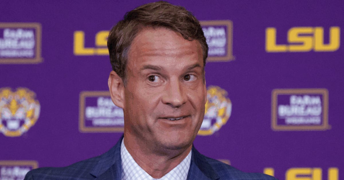 Lane Kiffin on feud between Louisiana, Mississippi governors: 'It's not ...